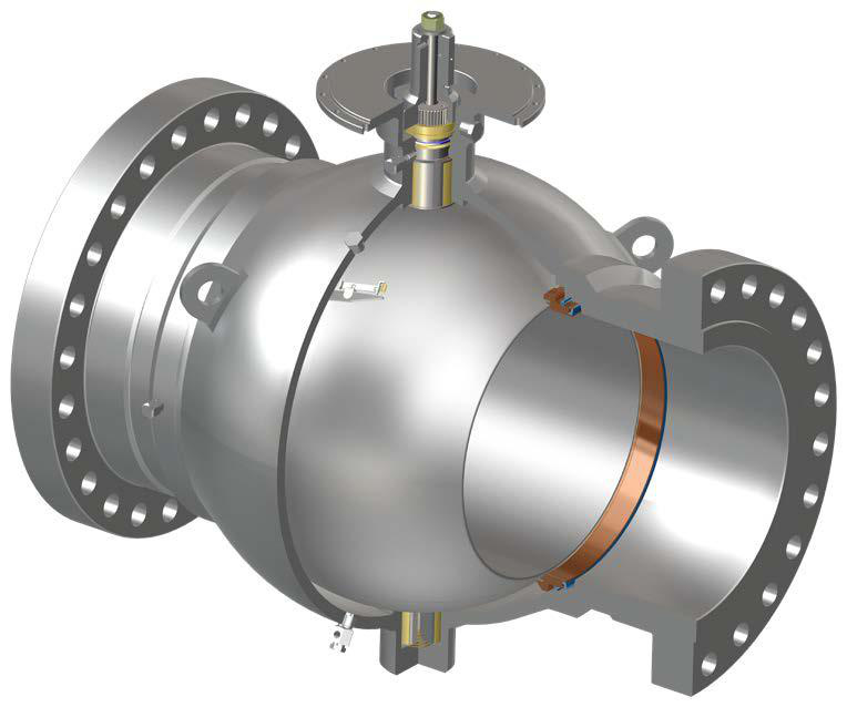 Cameron | T31 Series Carbon Steel Weld End x Raised Face Trunnion Ball ...