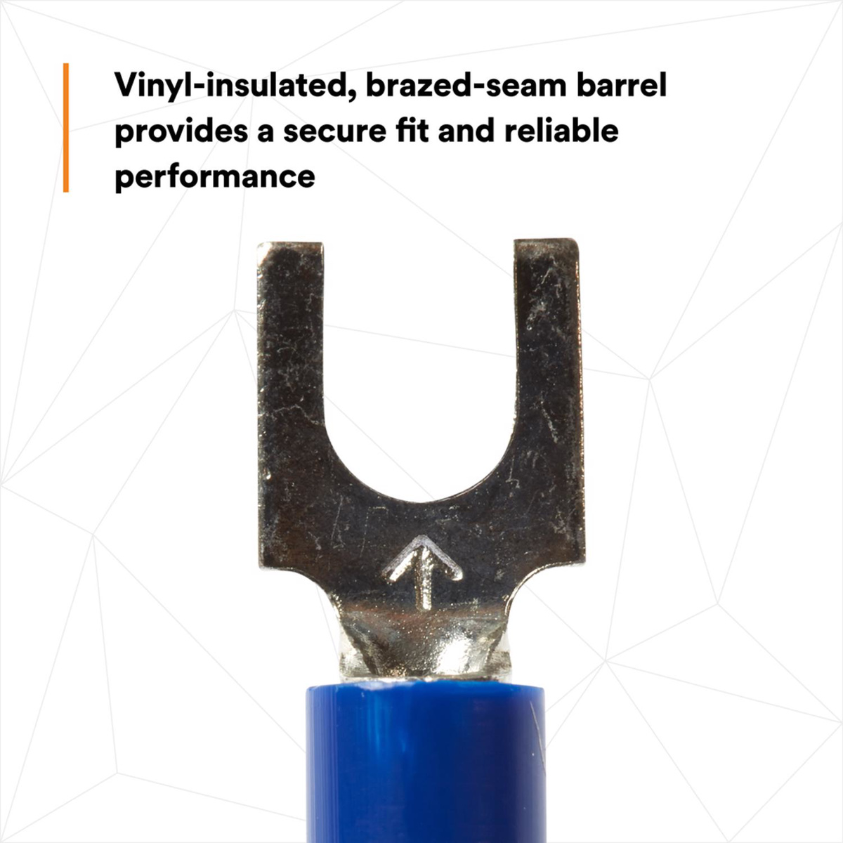 3M | 3M Insulated Block Fork Terminals 16 - 14 AWG Brazed Seam Barrel ...