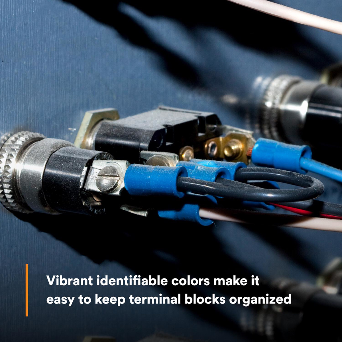 3M | 3M Insulated Block Fork Terminals 16 - 14 AWG Brazed Seam Barrel ...