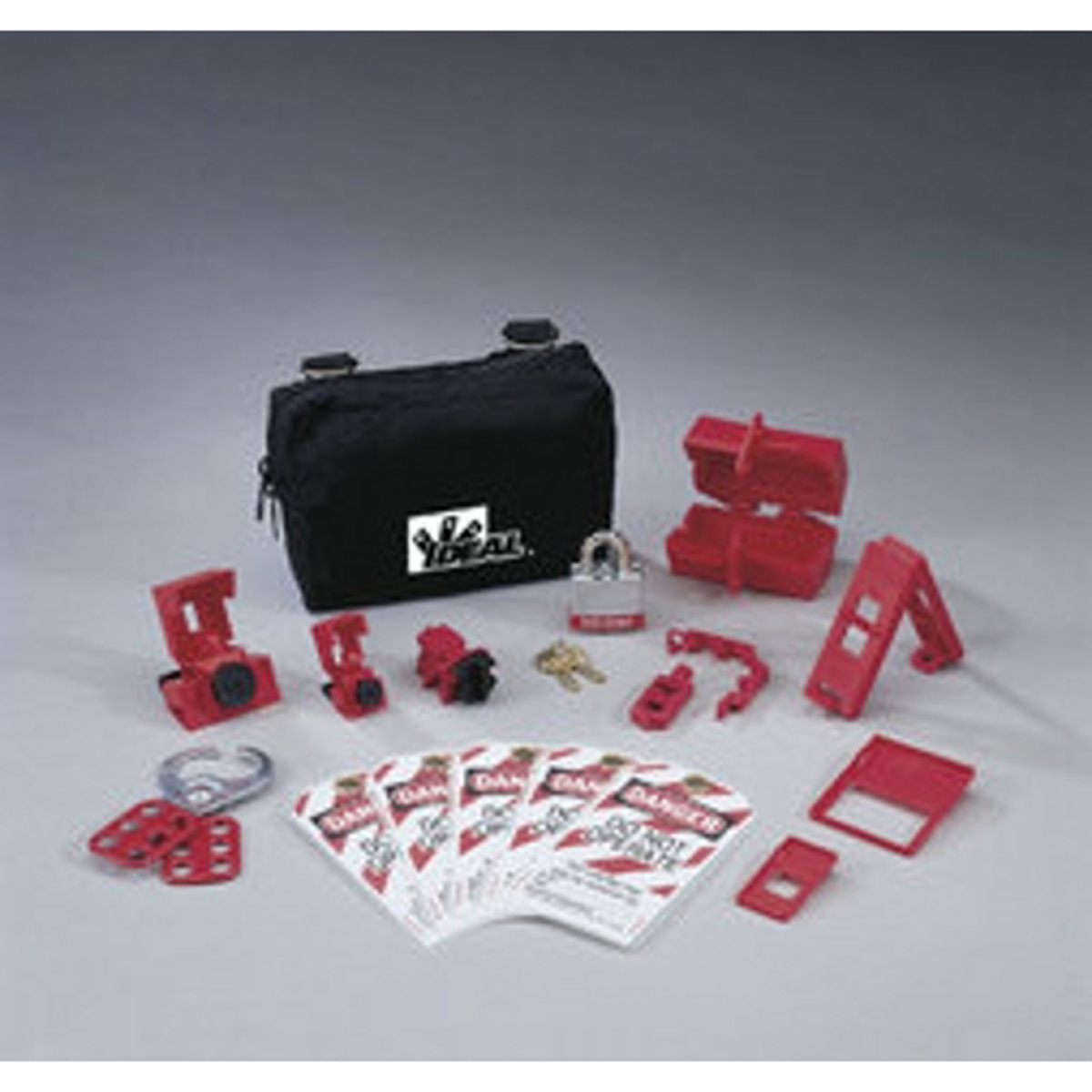Ideal | Ideal Lockout/Tagout Kits Black/Red Nylon Zipper | Border States