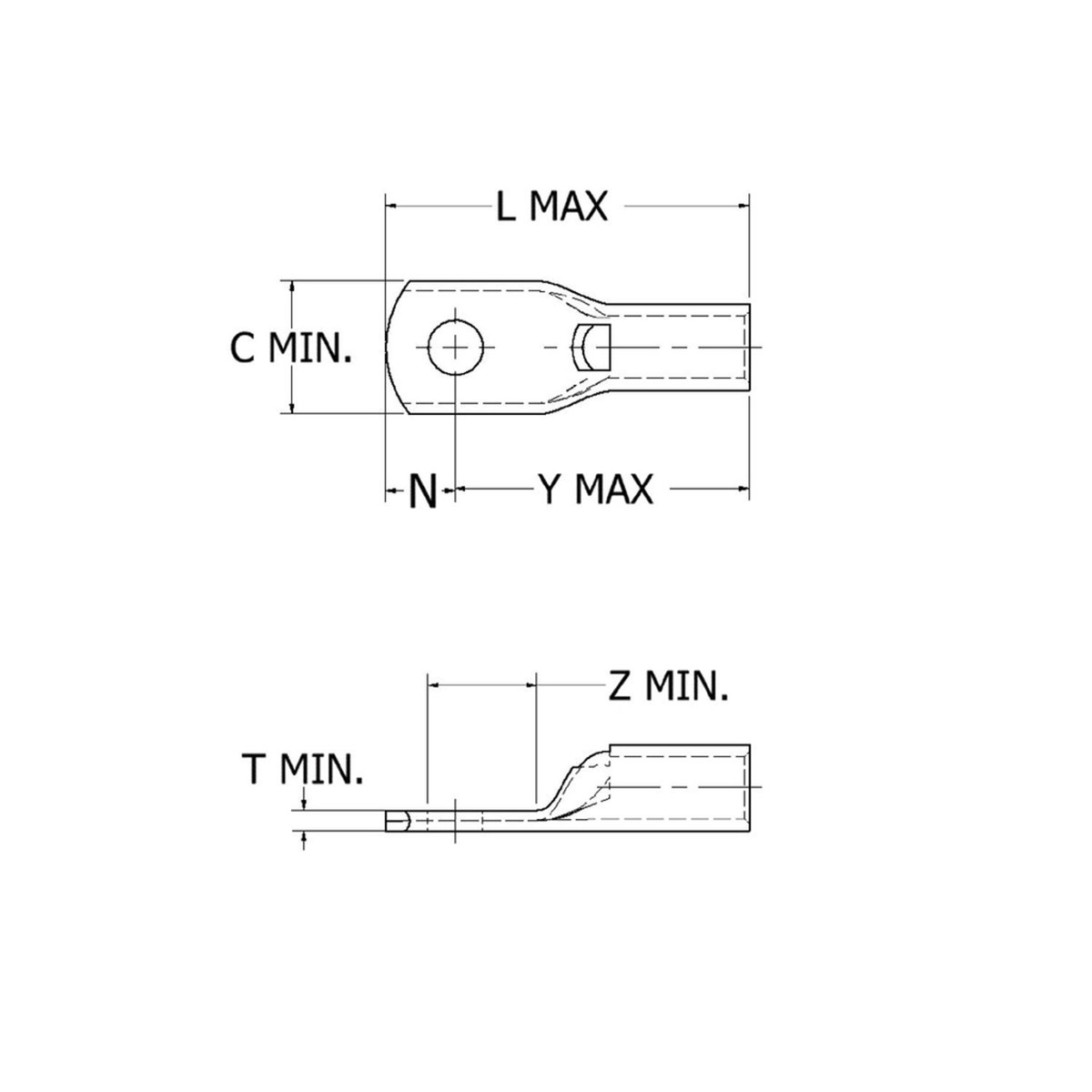 Burndy | Burndy YA Series Standard Barrel Compression Lugs | Border States
