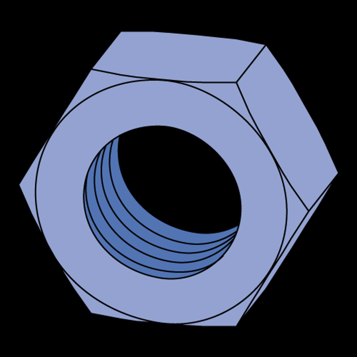 Atkore Unistrut | Atkore Unistrut Steel Hex Nuts 3/8 in ...