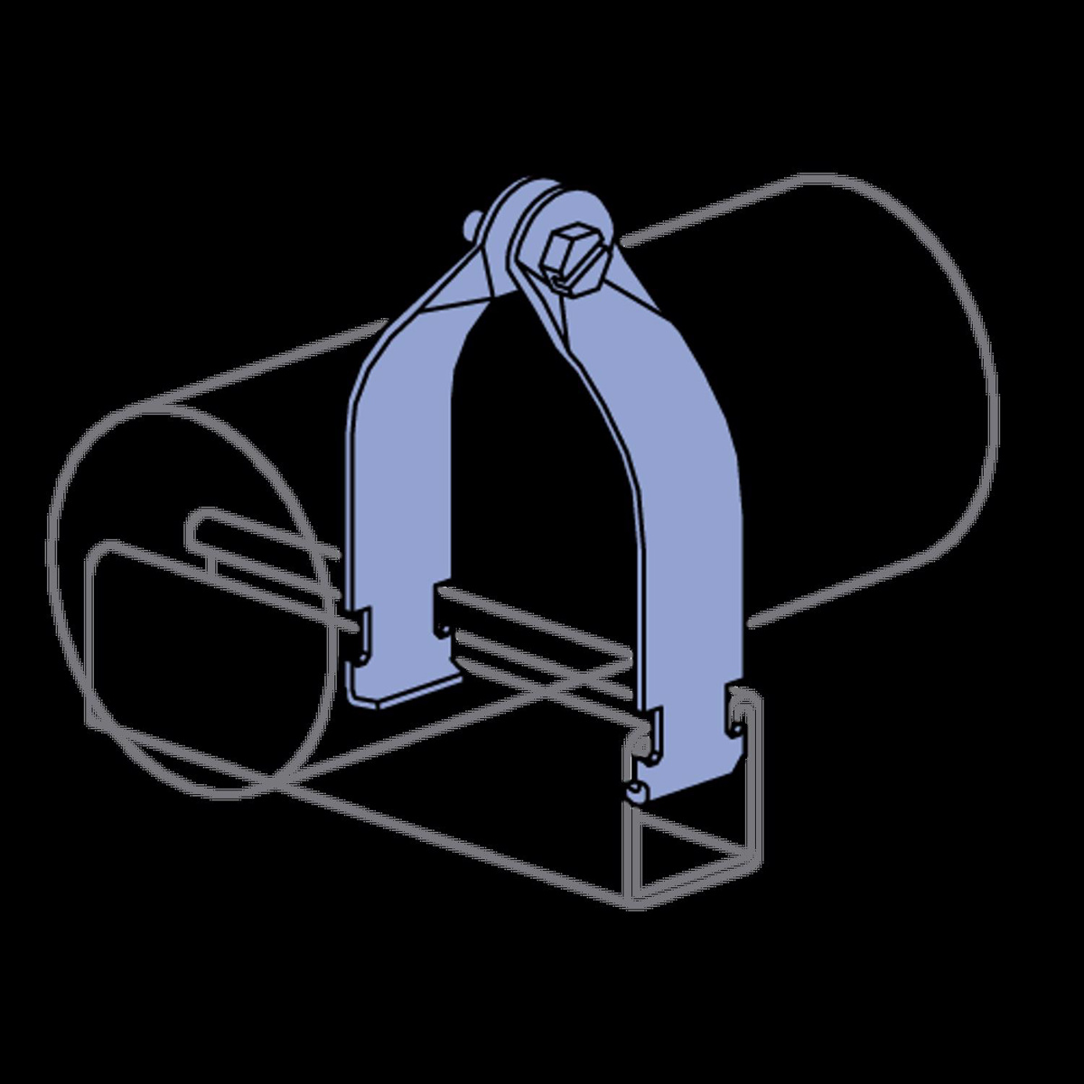 Atkore Unistrut | Atkore Unistrut EMT/Rigid/IMC Strut Straps 2 in EMT ...