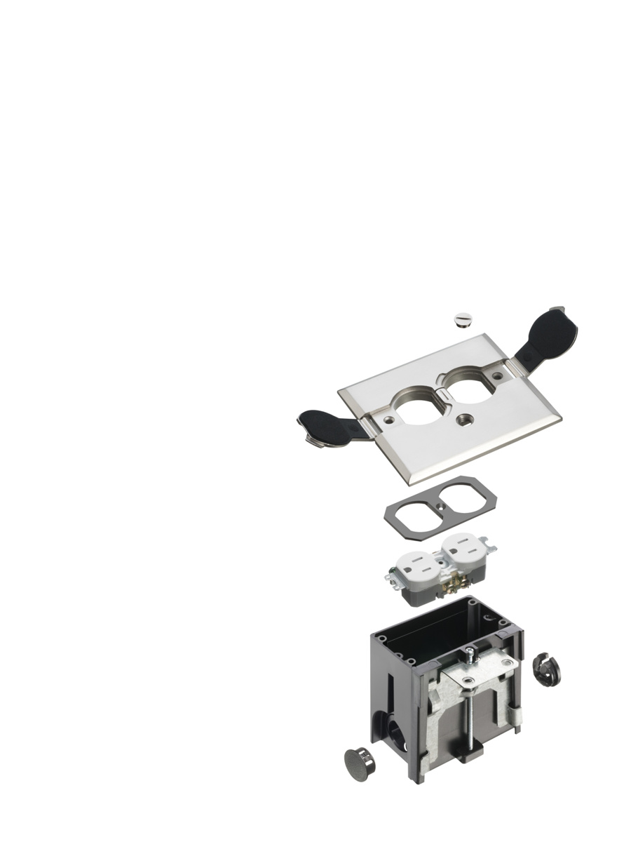 Arlington | Arlington Rectangular Flush Service Floor Boxes with Covers ...