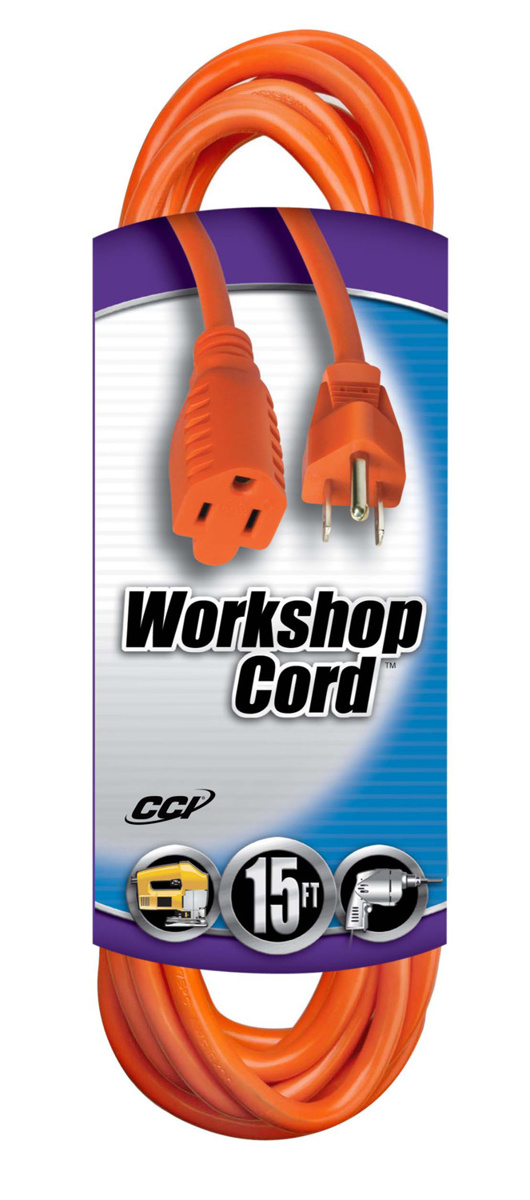 Southwire | Southwire SJTW Extension Cords 13 A 125 V 16/3 15 ft Orange ...