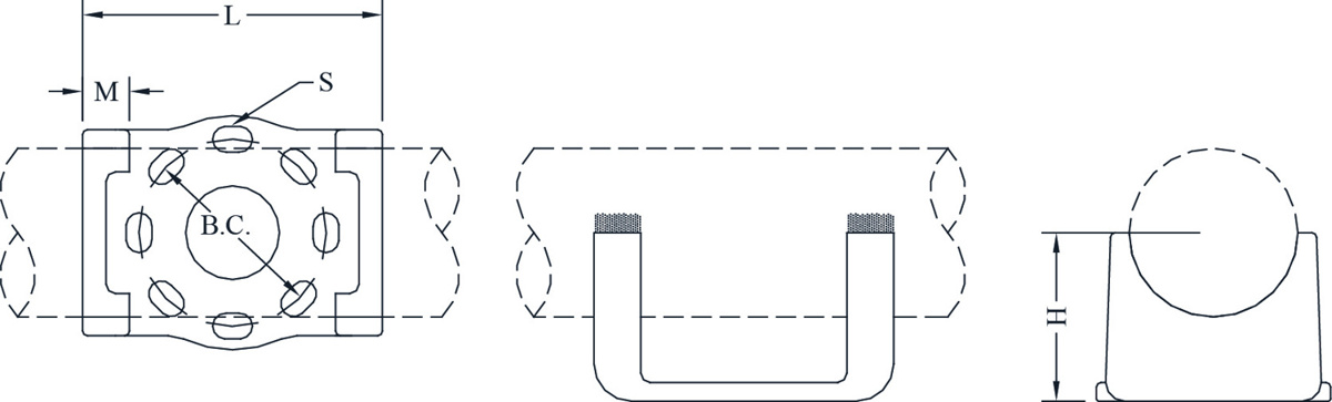 Sefcor | Sefcor WRTI Series Bus Supports 6.75 in Aluminum | Border States
